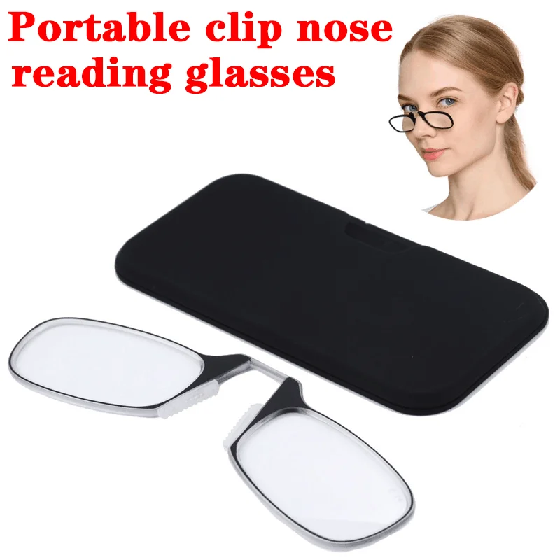 Portable-Legless-Clip-Nose-Reading-Glasses-Women-Men-Ultra-light ...