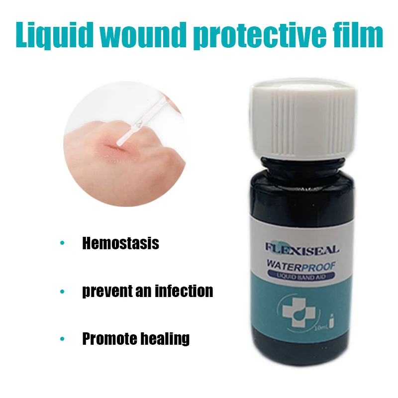 10ml Waterproof First Aid Liquid Bandage for Small Cut Wounds Healing ...