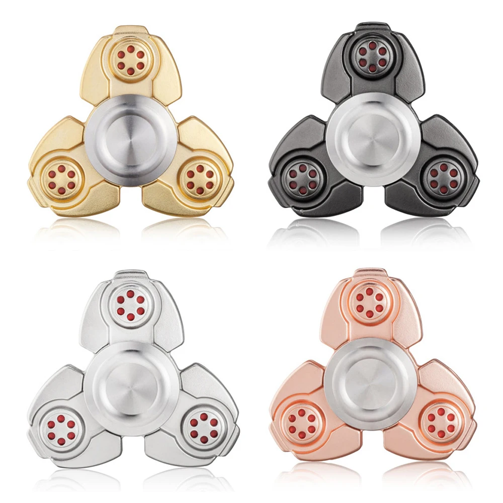 Finger Metal Triangle Edc Gyro Fidget Hand Spinner Toys Box - AliExpress