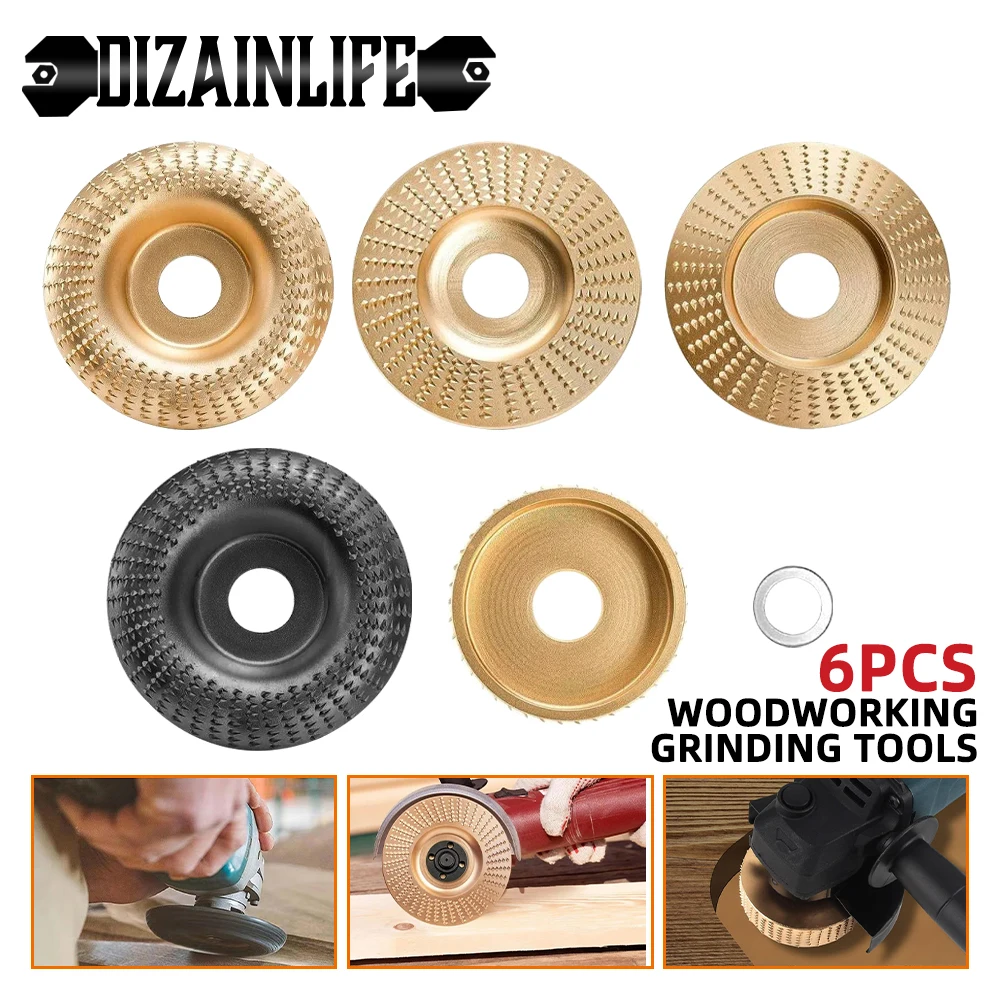 5-Pcs-Angle-Grinder-Wood-Grinding-Polishing-Wheel-Rotary-Disc-Wood ...