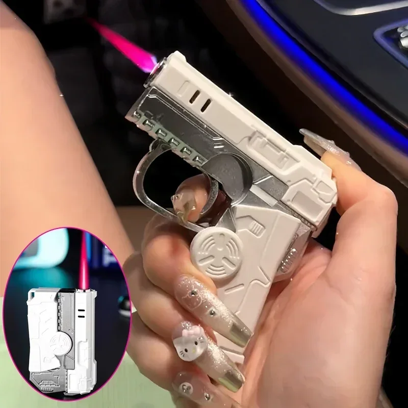 New-Windproof-Deformable-Gun-Gyroscopic-Lighter-Butane-Inflatable ...
