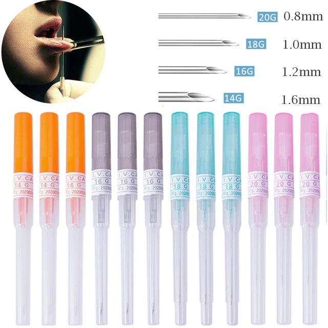 Sterile Piercing Needle Disposable Catheter Cannula Ear, 58% OFF