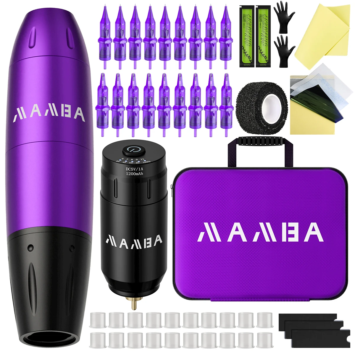 MAMBA-Kit-completo-de-m-quina-de-tatuaje-profesional-con-bol-grafo ...