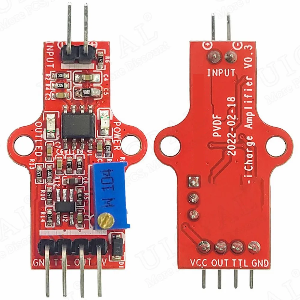 LDT0-028K Vibration Sensor PVDF Piezoelectric Film Electric Charge ...