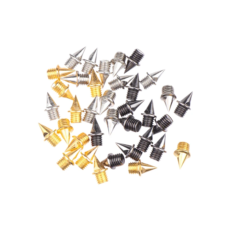 12Pcs-Track-Field-Needle-Silver-Gold-Black-Camping-Running-Shoe-Spikes ...