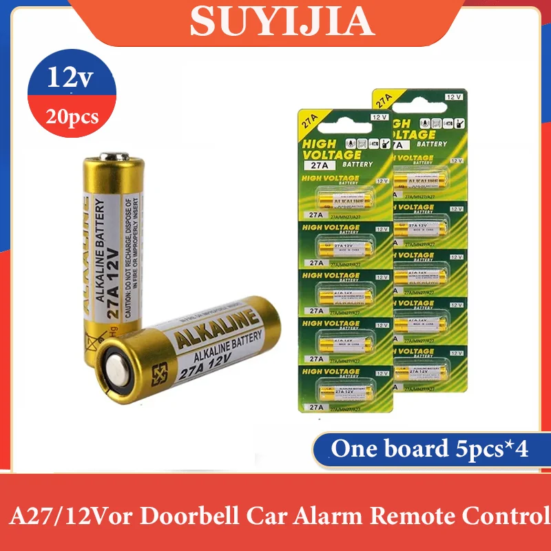 20PCS-Alkaline-Battery-12V-A27-27A-G27A-MN27-MS27-GP27A-L828-V27GA ...