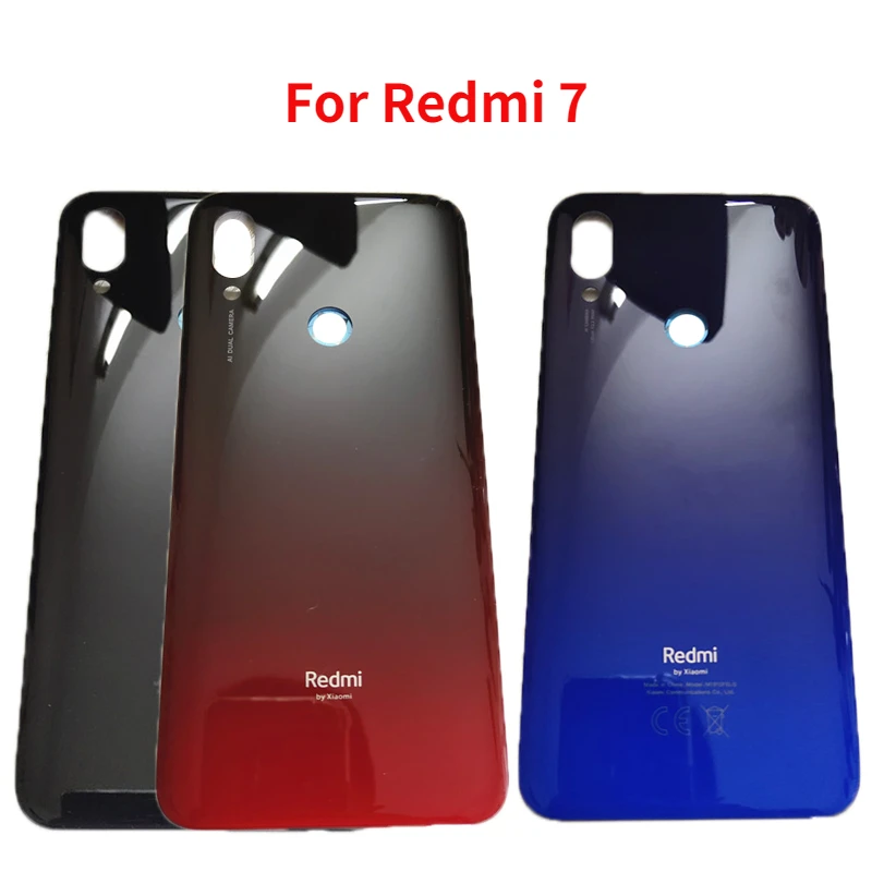 Nova capa traseira para xiaomi redmi 7 capa de bateria porta traseira ...