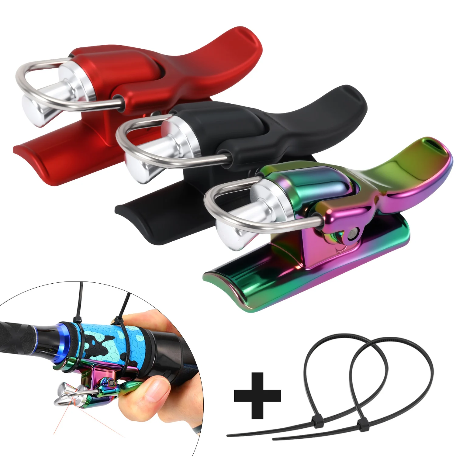 Sougayilang Thumb Button Finger Protector Rod Line Fixed Protect Finger ...