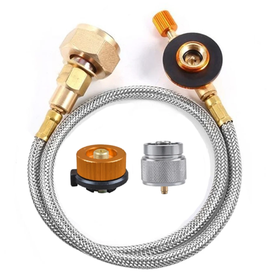 Camping Gas Stove Burner Gas Cylinder Filling Adapter Hiking Outdoor ...