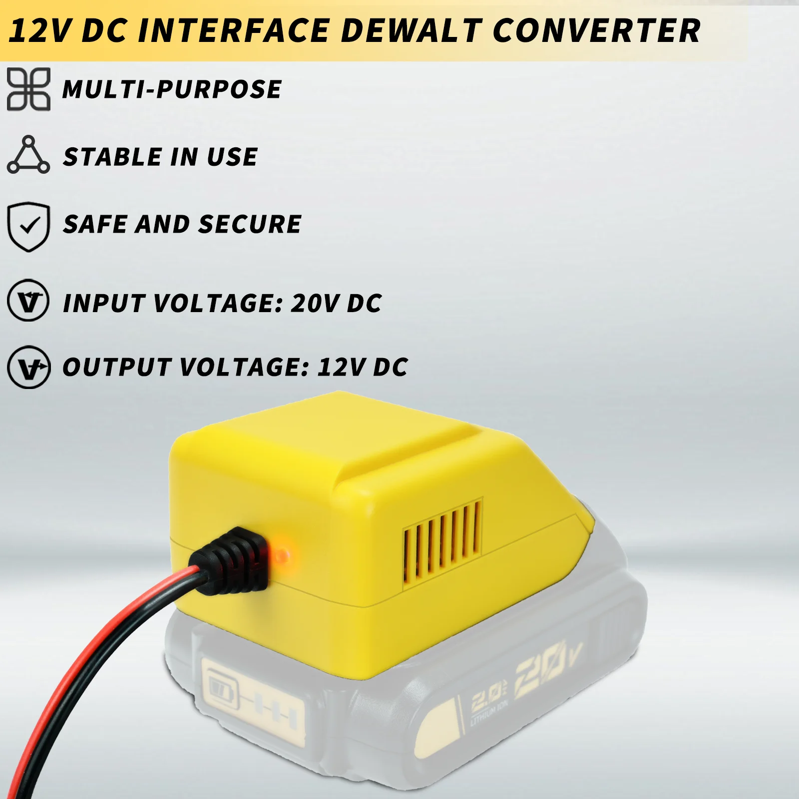 Dewalt Inverter Dewalt 20V To 110V Power Inverter - 200W Portable ...