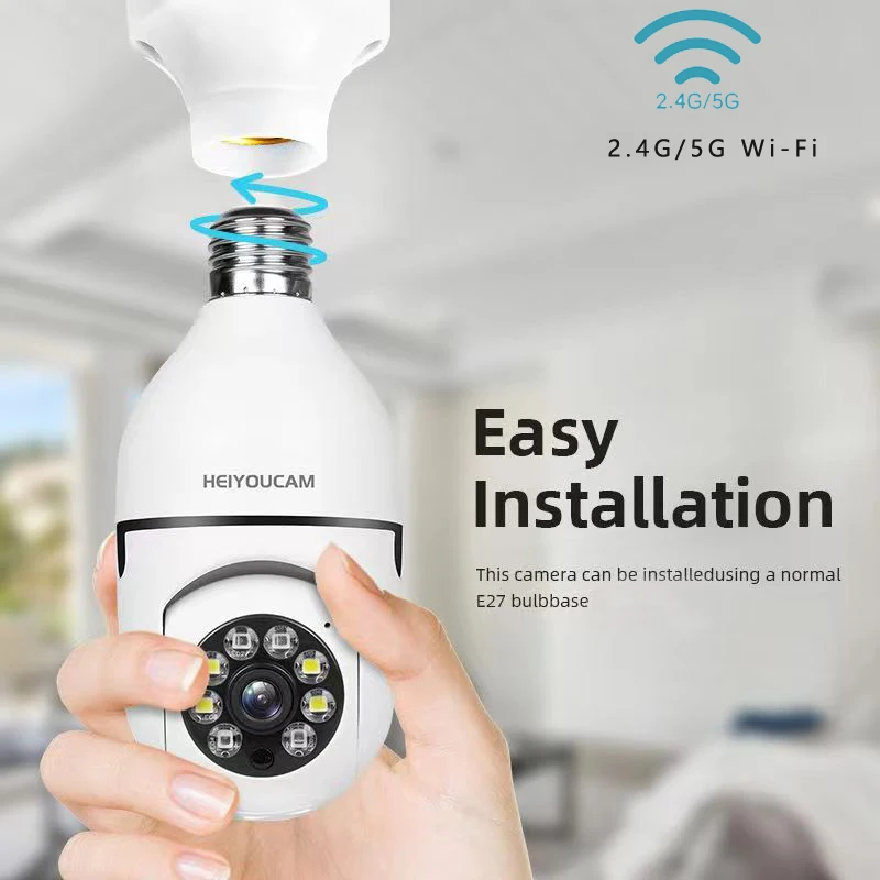 Telecamera-di-sicurezza-con-lampadina-2-4G-e-5GHz-WiFi-Outdoor ...