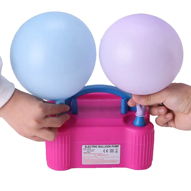 Electric-Balloon-Air-Pump-Inflator-Dual-Nozzle-Globos-Machine-Air ...