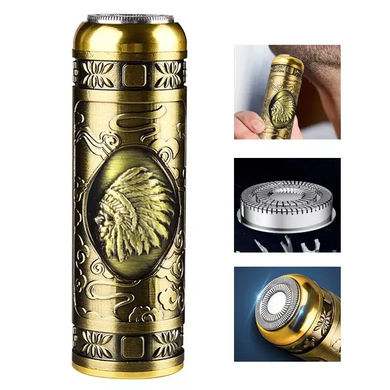 Portable Men Electric Beard Trimmer Usb Rechargeable Waterproof Shaving ...