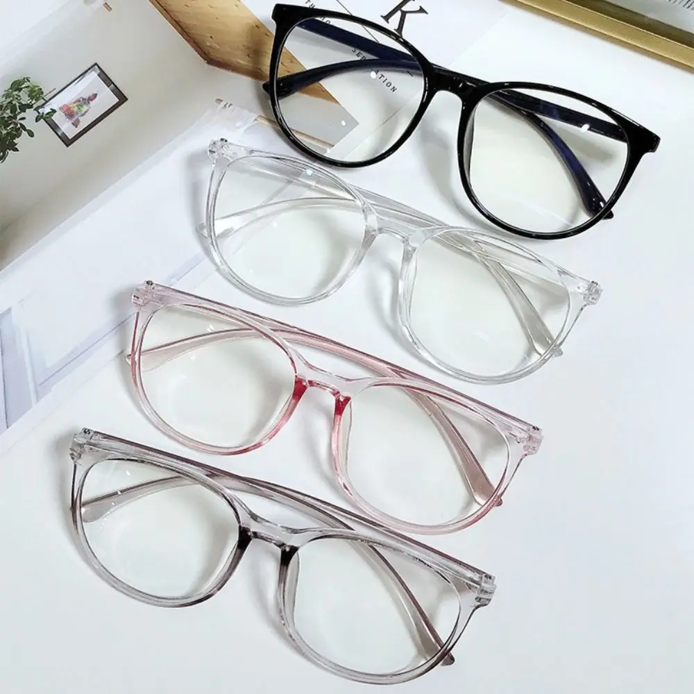 Plane Mirror Anti Blue Light Glasses Trendy Transparent Without Degree ...