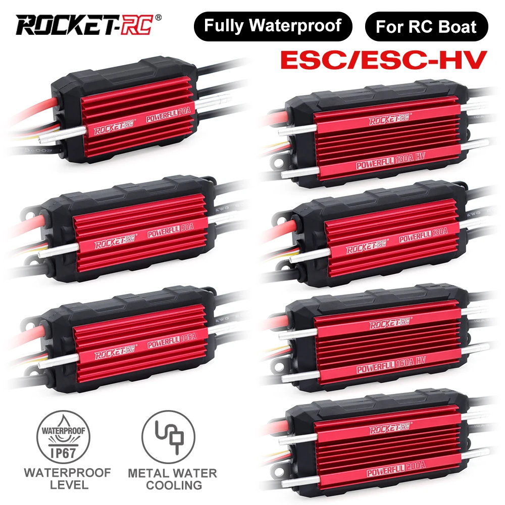 ROCKET-RC-POWERFUL-BOAT-ESC-ESC-HV-70A-90A-105A-130A-130A-HV-160A-HV ...