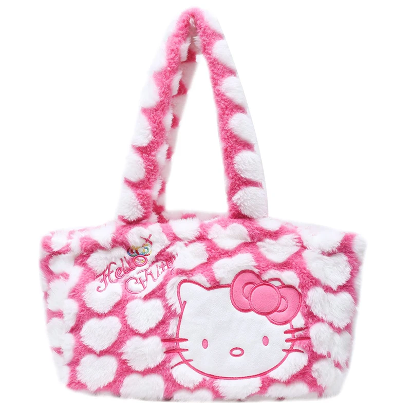 Cartoon Hello Kitty New Women Plush Kawaii Handbag - KawaiiMerch.com