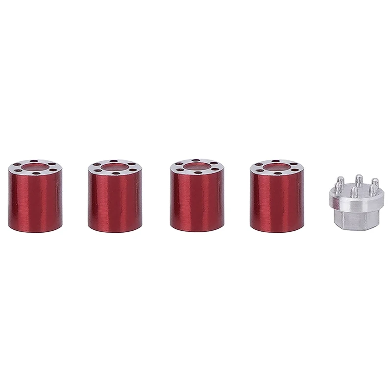 4PCS-Aluminum-M2-Center-Lock-Nut-Metal-Wheel-Caps-Lug-Nuts-For-Axial ...