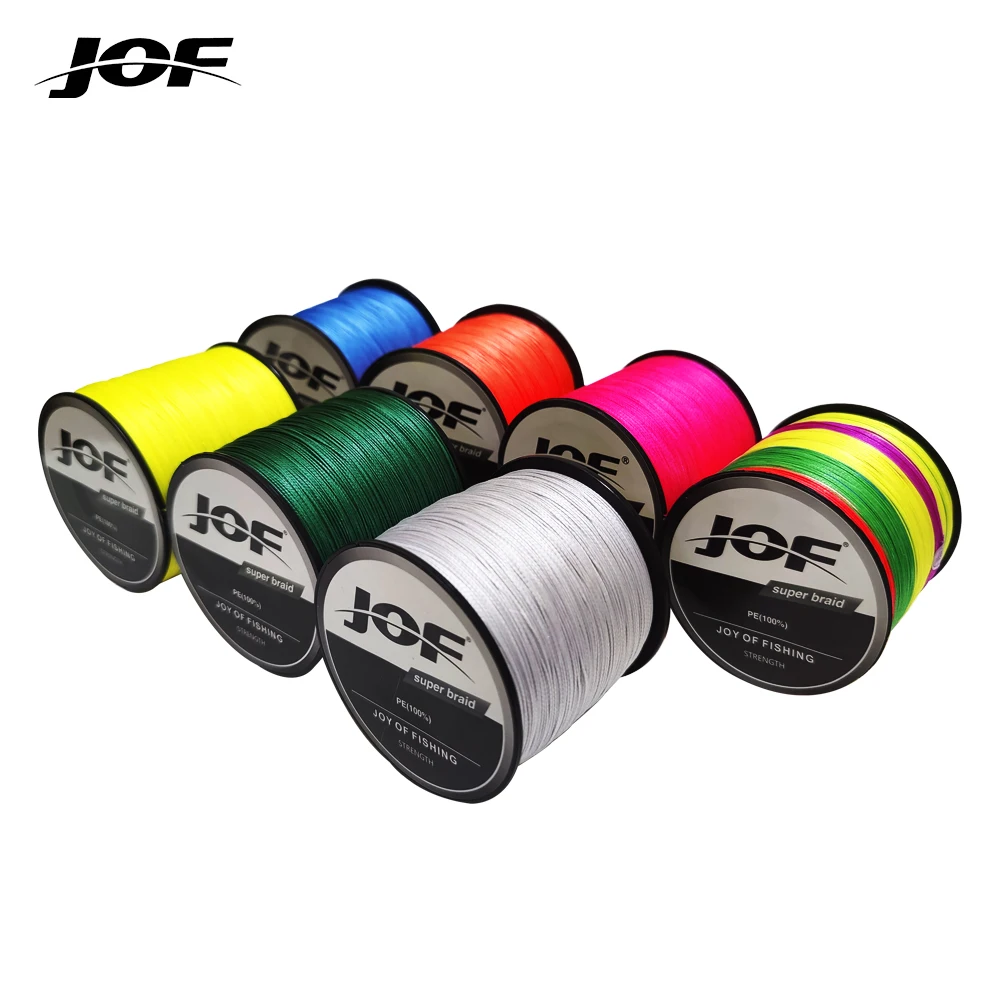 JOF-New-4-Strands-PE-Fishing-Line-Raid-Fishing-Line-300M-500M-1000M ...