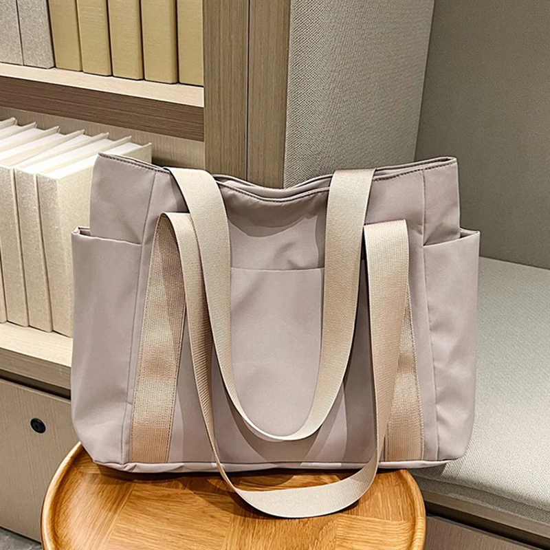 Women-s-Bag-Solid-Color-Tote-Bag-Commuting-Shoulder-Bag-Leisure-Simple ...