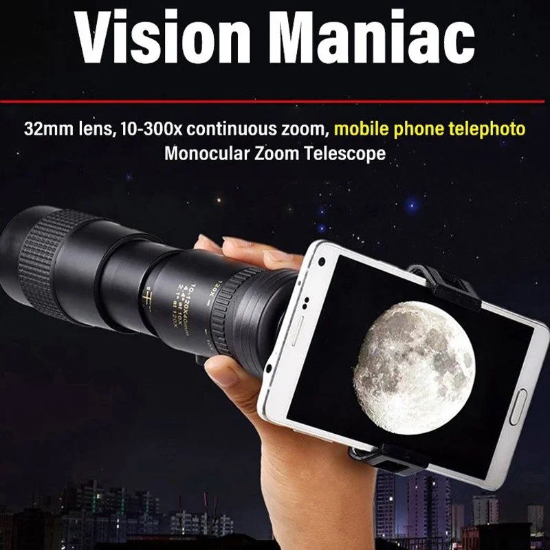 Telescopic-zoom-monocular-high-definition-telescope-4K-10-300X30 ...