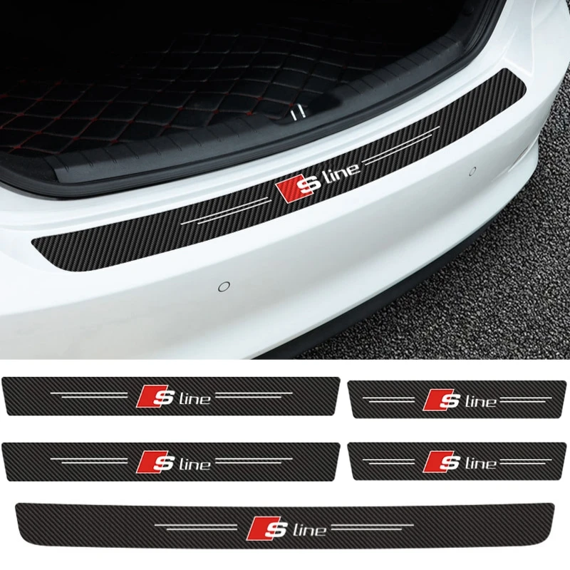 For Audi Sline Logo A3 A4 A5 A6 A7 A8 S3 S4 S6 RS3 RS4 Car Trunk Door ...