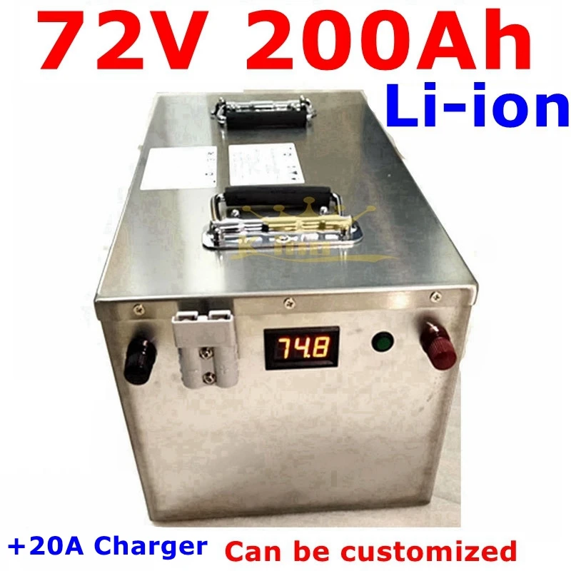 waterproof-72v-200Ah-lithium-ion-battery-li-ion-with-BMS-for-7200W-bike ...