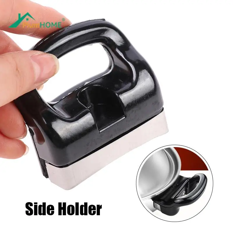 Hot ! Kitchen Cooker Pot Pan Side Holder Handle Grip Handgrip Black ...