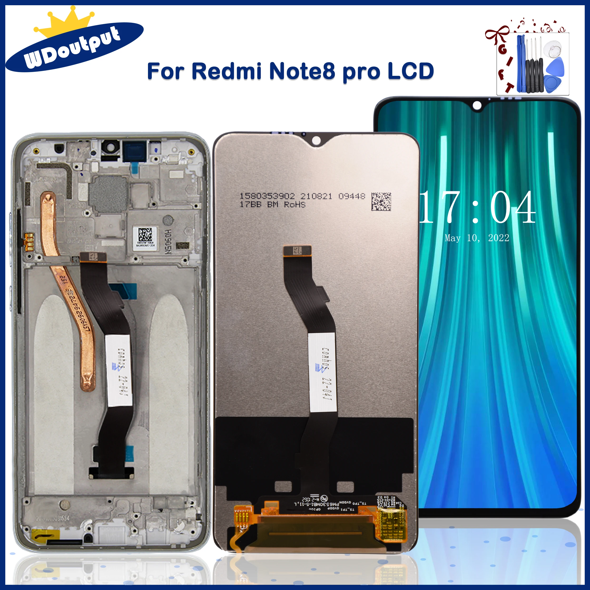 LCD-Display-Touch-Screen-Digitizer-Assembly-for-Xiaomi-Redmi-Note-8-Pro-Repair-Parts-without ...