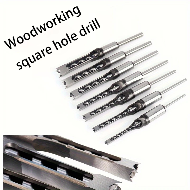1Pcs-6-4-16mm-HSS-Square-Hole-Woodworking-Mortise-Drill-Bit-Set-Chisel ...