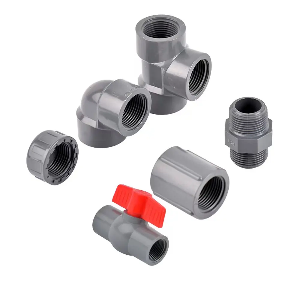 1-2-3-4-1-Female-Thread-Tee-Elbow-PVC-Connector-Garden-Irrigation-Pvc ...