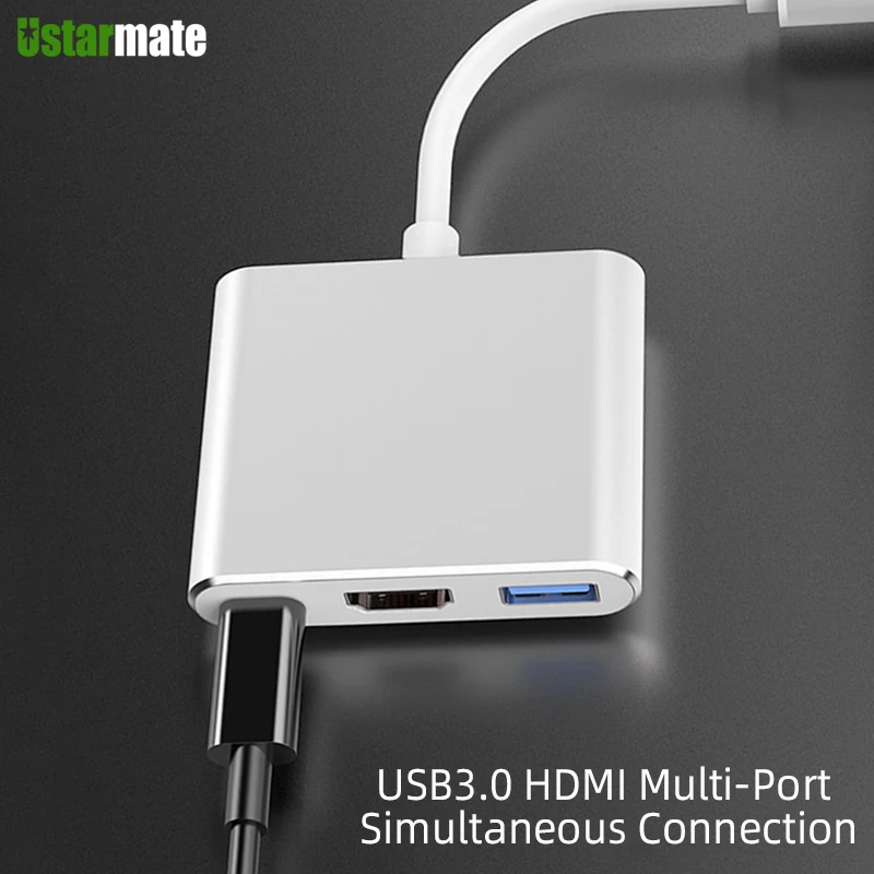 3-in-1-Type-C-To-HDMI-compatible-1080P-USB-C-Converter-Hub-for-iPad ...