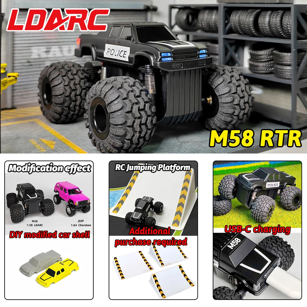 LDARC-RC-car-M58-RTR-2-4GHz-1-58-Electric-MINI-Mirco-RC-Electric-Remote ...