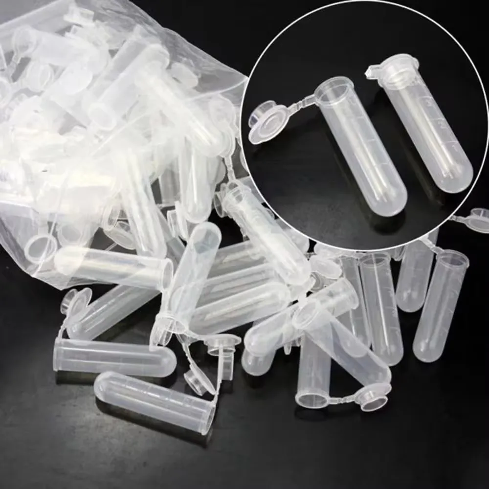 5ml Microcentrifuge Tubes Plastic Small Vials with Caps for Sample ...