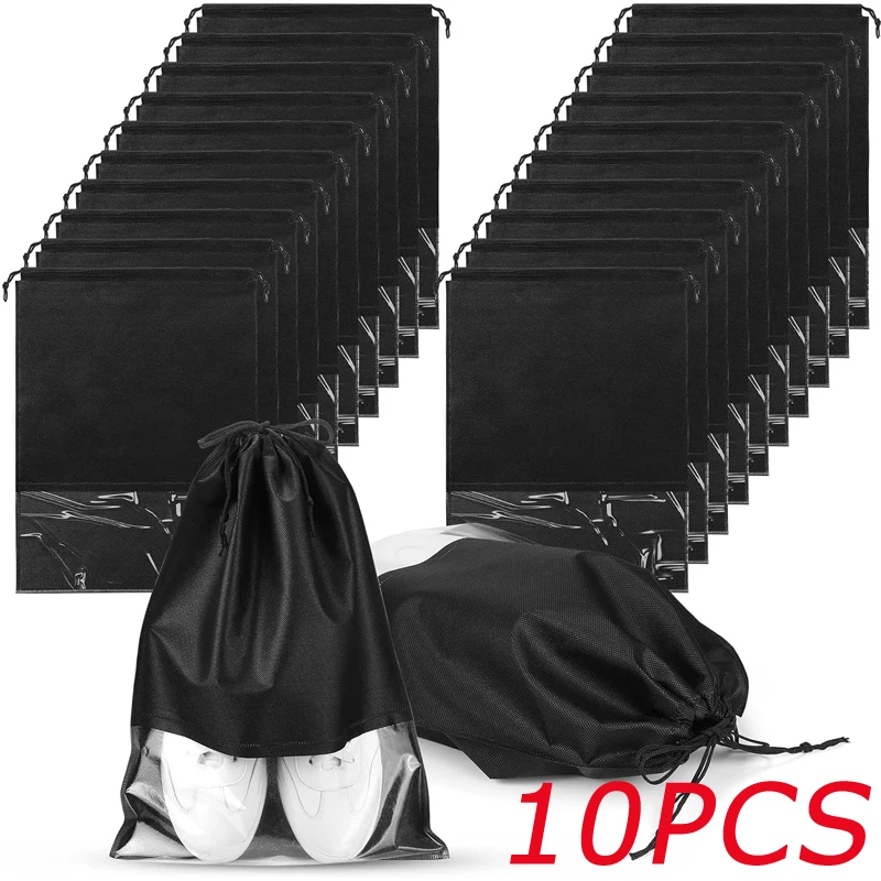 Shoes Storage Bags Non-woven Shoe Travel Pouch Portable Waterproof Tote ...