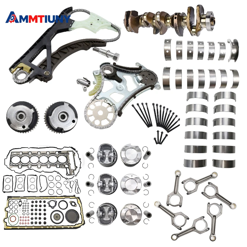 N55 Engine Rebuid Overhaul Kit VVT Main Connecting Rod Bearing Piston ...