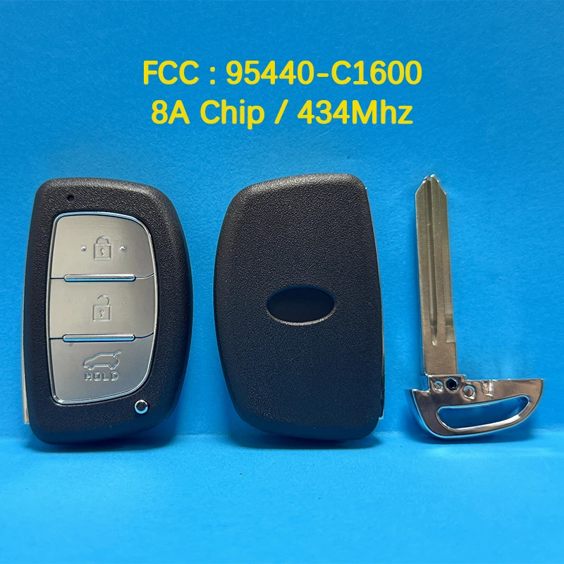 CN020150 Aftermarket 3 Button Smart Remote Control Key 8A Chip 434Mhz ...
