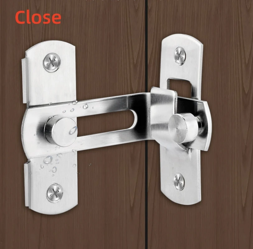 90 Degree Right Angle Button Clasp Stainless Steel Anti theft Buckle ...
