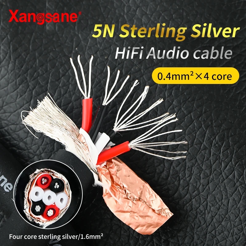 Xangsane-5n-1-6mm-4-adriges-Audio-kabel-aus-Sterling-silber-HiFi-USB ...