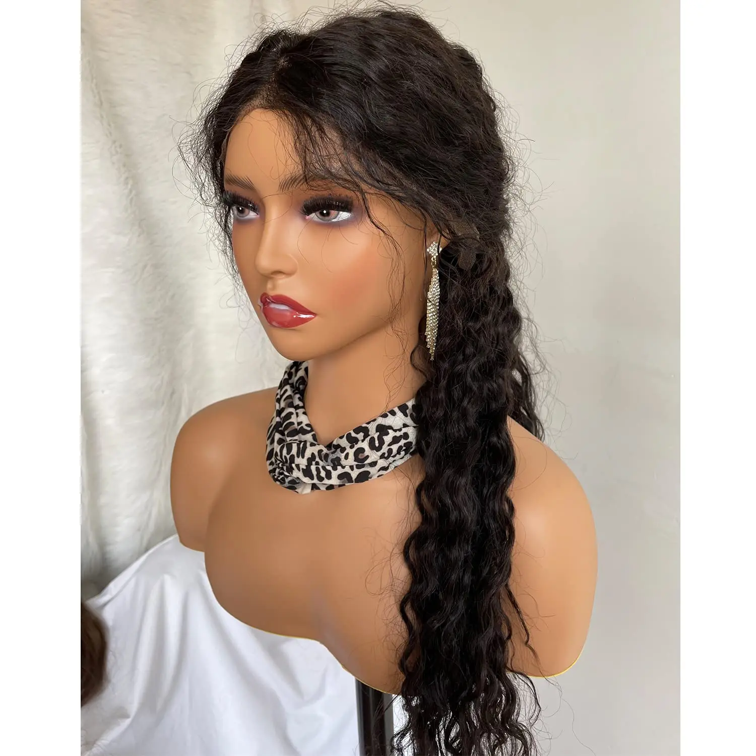 PVC-Head-Realistic-Female-Mannequin-Head-ManikinBust-Wig-Model-Head ...