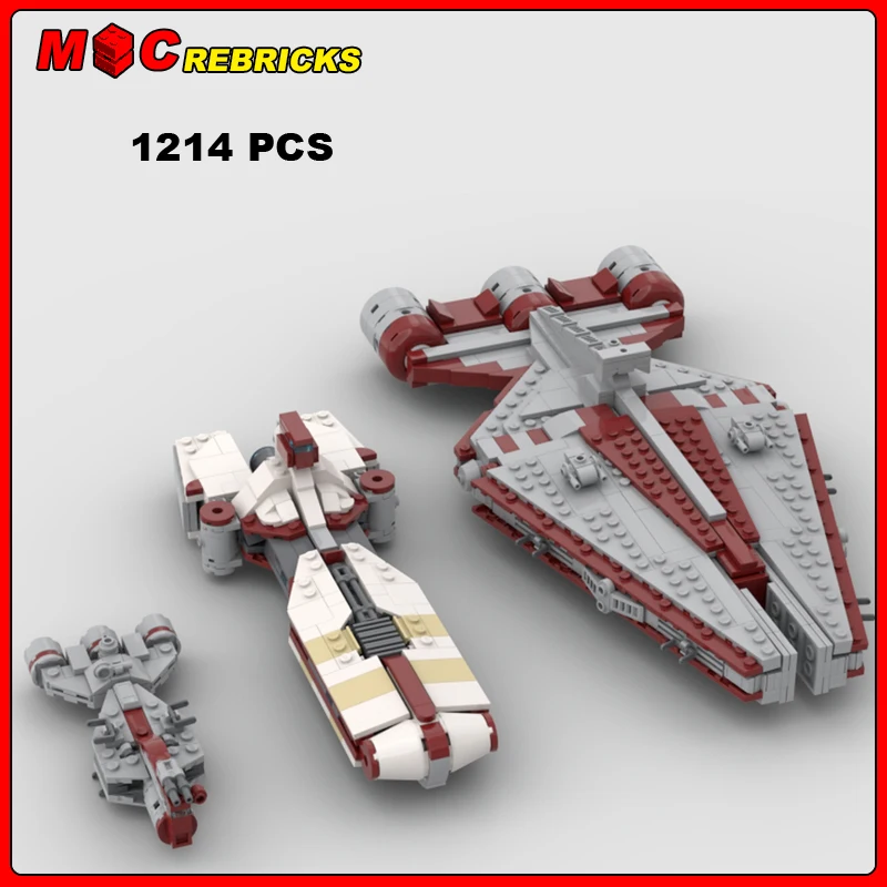 MOC-Space-War-Series-Combined-UCS-Venator-Support-Fleet-Warship-Model ...