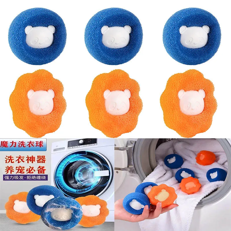 Laundry Magic Ball Kit Hair Remover Pet Clothes Cleaning Dog ...