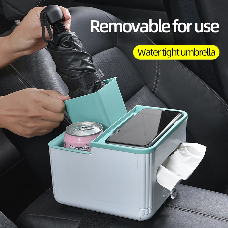 Car Armrest Box Storage Box Auto Inner Cup Holder Multifunctional ...