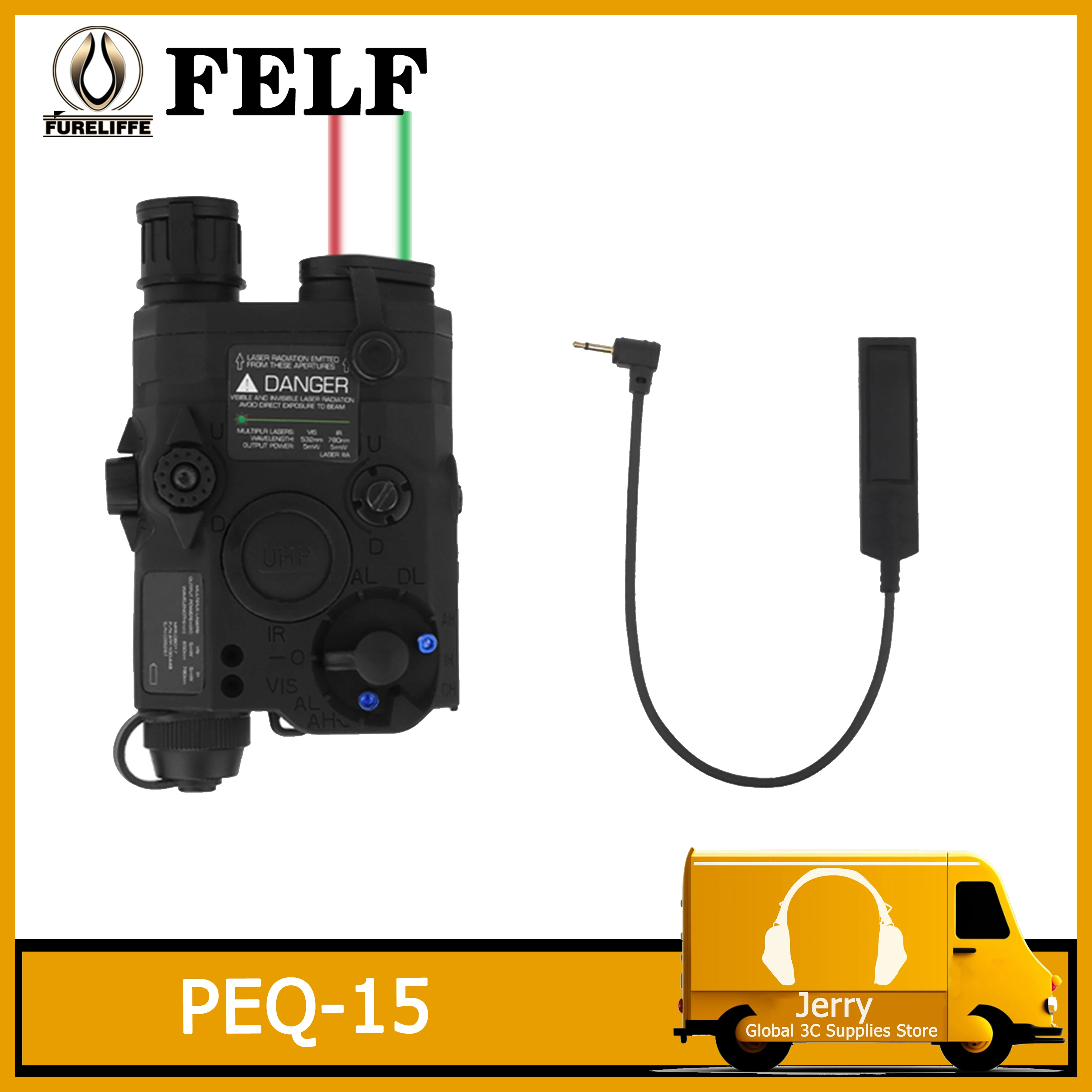 2023-Original-PEQ-15-full-featured-simulation-weapon-light-infrared ...