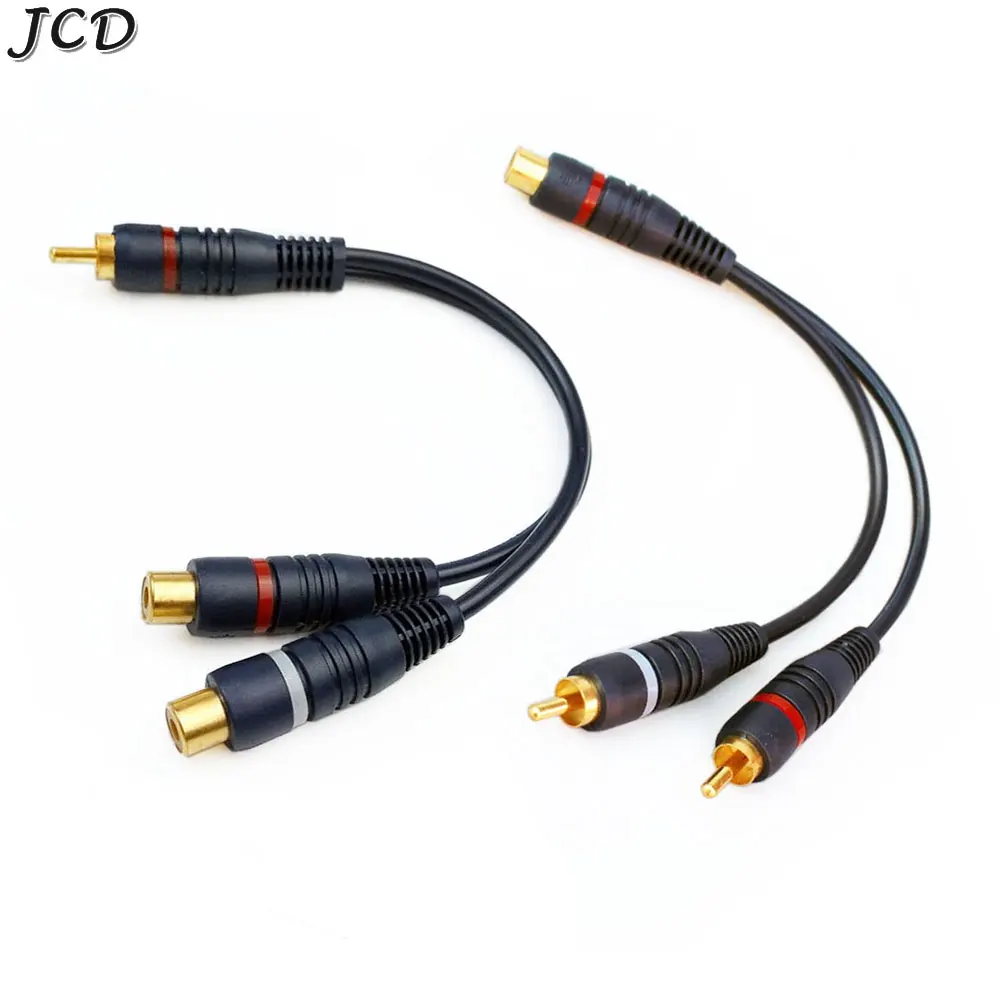 JCD-2-RCA-to-1-RCA-Female-to-Male-to-Female-Splitter-Cable-Audio ...