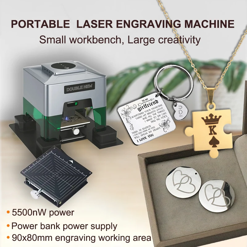 5500nW-Stainless-Steel-Laser-Engraver-Engraving-Cutting-Machine-Free ...