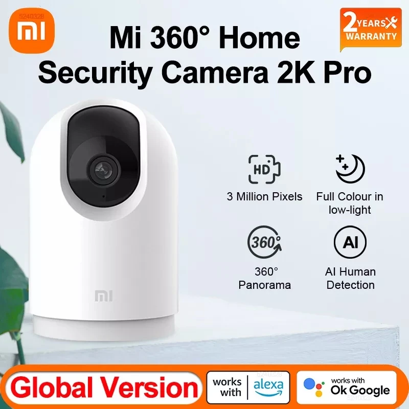 Global Version Xiaomi Mi 360° Home Security Camera 2K Pro 1296p HD WiFi ...