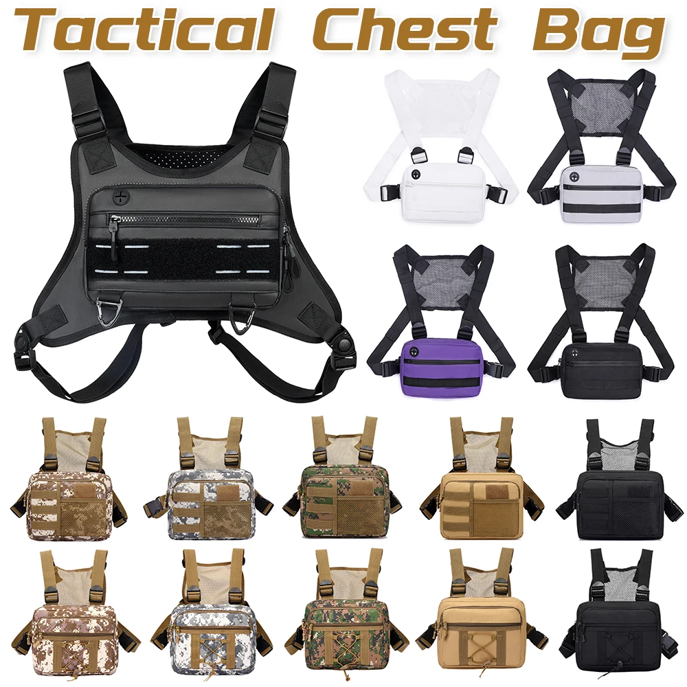 Chest-Bag-Multi-function-Front-Chest-Pack-Men-Chest-Rig-Bag-Lightweight ...
