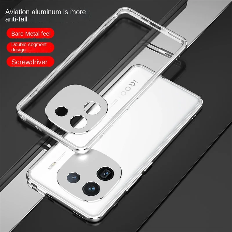 Bumper-for-Vivo-iQOO-12-V2307A-Ultra-Thin-Aluminum-Metal-Frame-Case ...