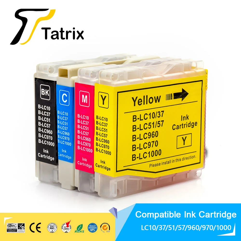 Tatrix – cartouche d'encre pour Brother DCP 130C 135C 150C 153C 155C ...