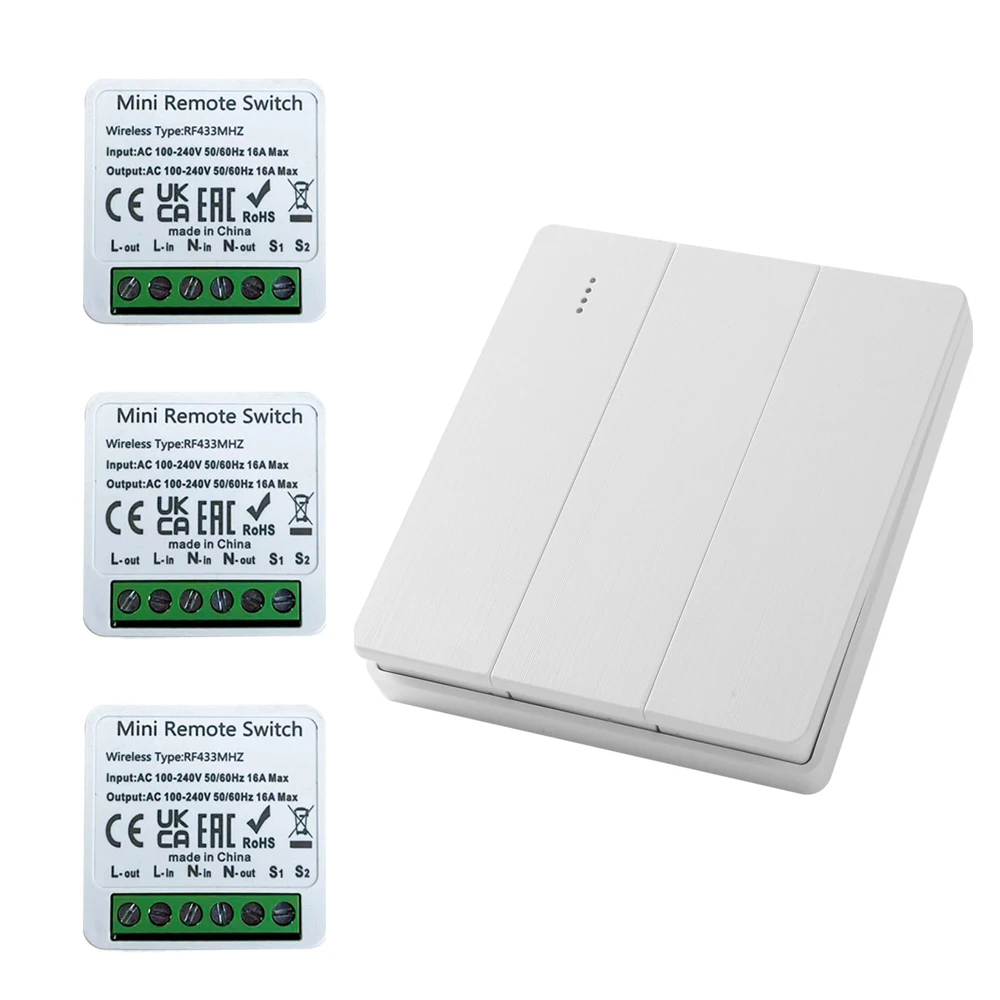 Wireless-Smart-Switch-Light-433Mhz-RF-86-Wall-Panel-Switch-with-Remote ...